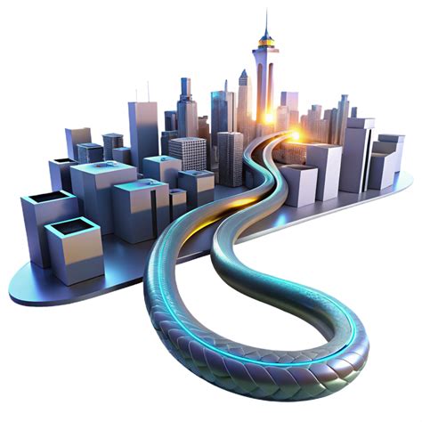 Futuristic Cityscape Advanced Infrastructure And Network Connectivity