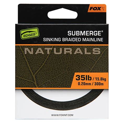 Fox Naturals Submerge Sinking Braided Mainline 300m Premier Angling