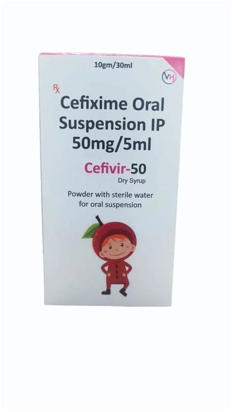 Cefixime Oral Suspension Dry Syrup Ip 50 Mg5 Ml At ₹ 19bottle In Baddi