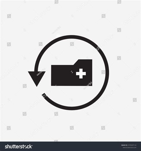 backup folder icon outline style vector stock vector royalty free