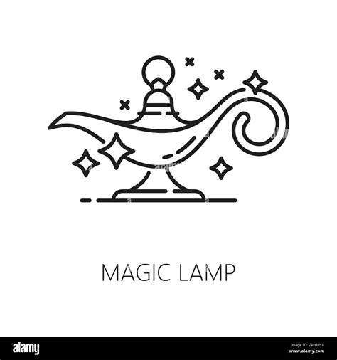 Magic Lamp Witchcraft And Magic Icon Mystery Esoteric Astrology Symbol Sorcery Or Magic