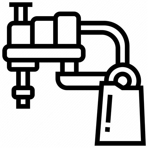 Assembly Automatic Machine Manufacturing Robot Icon Download On