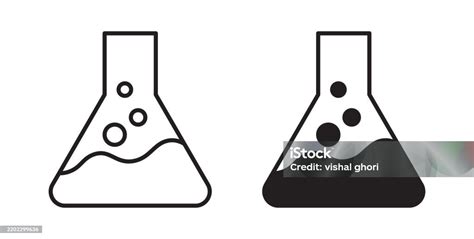 Lab Flask Icon Symbol Collection For Ui Design Stock Illustration Download Image Now