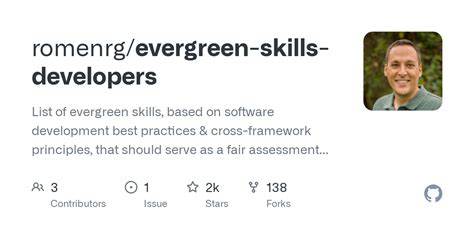 Github Romenrgevergreen Skills Developers List Of Evergreen Skills