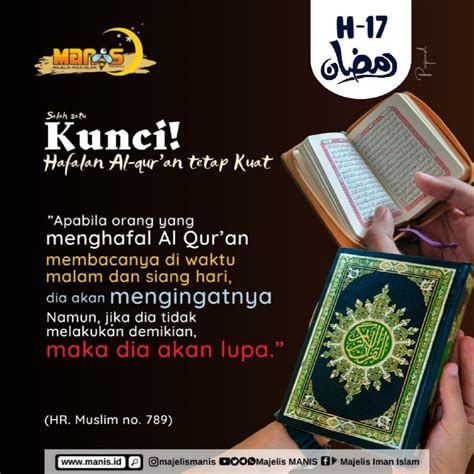 Simak Ini Jika Anda Ragu Dengan Kemampuan Sendiri Dalam Menghafal Manis