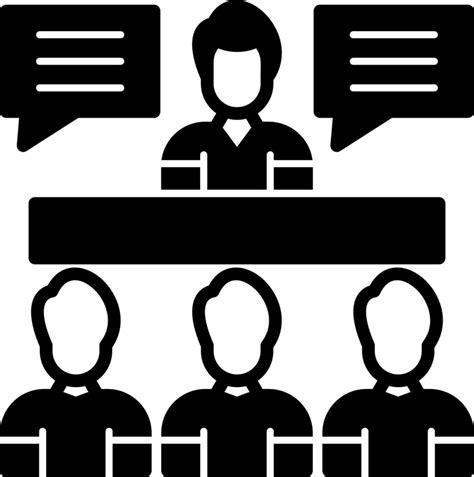 Interview Vector Icon Design 16555600 Vector Art At Vecteezy