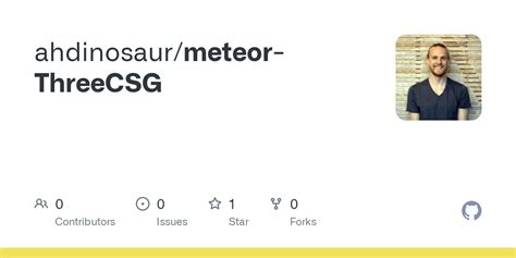 GitHub Ahdinosaur Meteor ThreeCSG