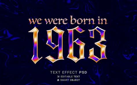 Premium Psd Retro Chrome Text Effect