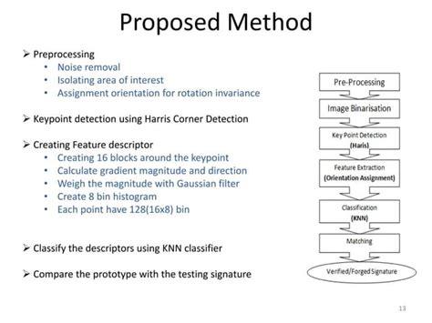 signature verification using sift features ppt