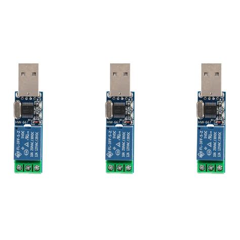 3x Lcus Type 1 Usb Relay Module Usb Intelligent Switch Control