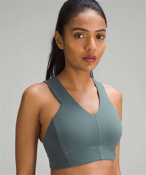 Lululemon Lululemon Lab Nulu Cross Back Yoga Bra Sea Steel Lulu