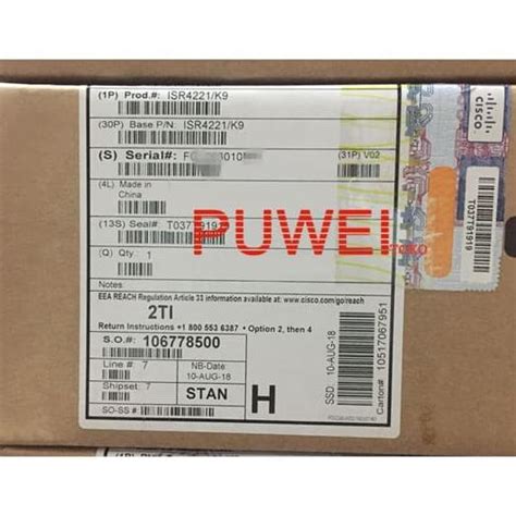 Jual Isr4221 K9 Isr4221k9 Cisco 4000 Series Integrated Services Router Fb71 Puweit00 Shopee