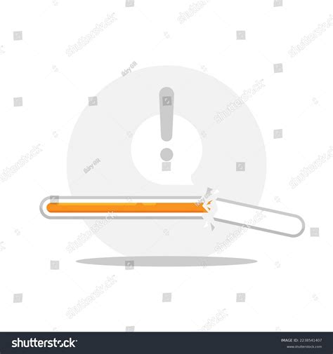 Stuck Status Progress Bar Error While Stock Vector Royalty Free