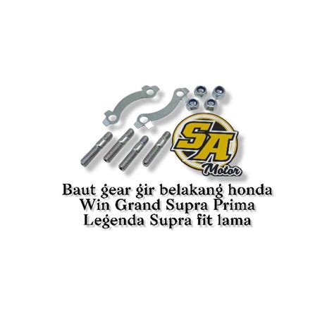 Jual BAUT GEAR GIR BELAKANG SET PLAT GRAND SUPRA WIN PRIMA LEGENDA FIT