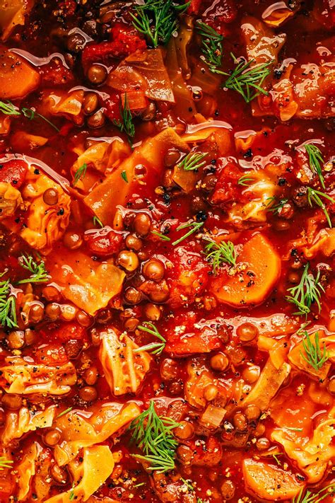 Vegetarian Cabbage Roll Soup Gimme Some Oven
