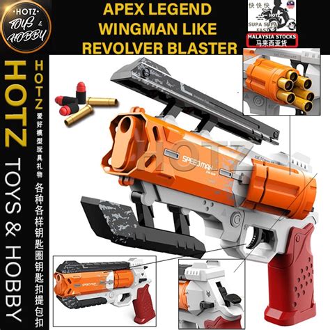 Apex Legends Wingman Like Safety Firefox Soft Foam Blaster Revolver Toy