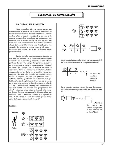 1er AÑo Sistemas De Numeración Pdf Aritmética Notación