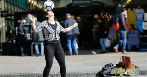 Women S Fancy Footie Footwork Brought Covent Garden To A Standstill