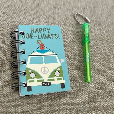 Trader Joes Office Trader Joes Recycled T Card Notepad With Pen