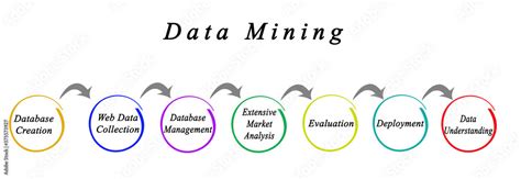 Seven Components Of Data Mining Stock Illustration Adobe Stock