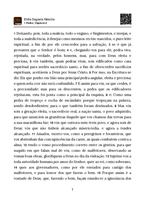 1 Pedro Capítulo 2 Preciso Do Pim Viii Marketing Bíblia Sagrada
