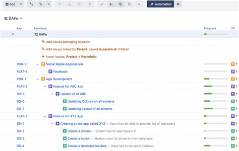 how to create a safe compliant structure in jira