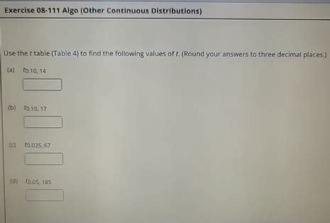 Solved Exercise Algo Other Continuous Chegg Com