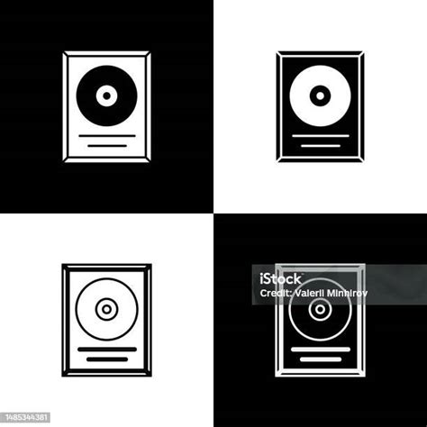 흑백 배경에 격리된 프레임 아이콘으로 Cd 디스크 어워드를 설정합니다 현대 의식 베스트 셀러 뮤지컬 트로피 벡터 1위에 대한