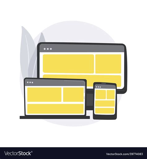 Responsive Web Design Abstract Concept Royalty Free Vector