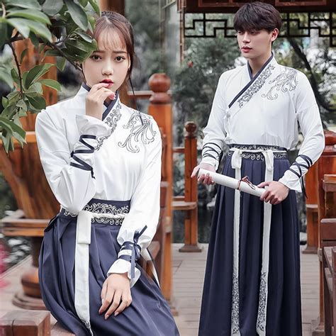 Jual Cc 127 Hanfu Unisex Wanita Pria Baju Tradisional Cina Han Yukata