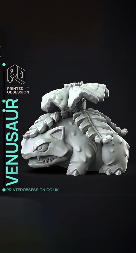 Venusaur Pokemon Fan Art 3d Model By Printedobsession On Thangs