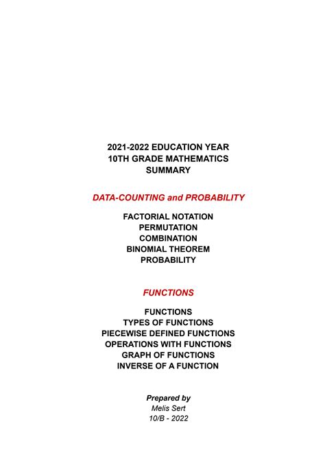 Solution Summary Of Factorial Permutation Combination Binomial Theorem