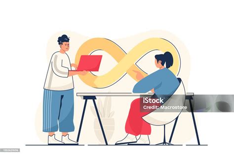 웹 배너에 대한 Devops 개념입니다 팀은 프로젝트 프로그래밍 및 관리 팀워크 커뮤니케이션 현대 인물 현장에서 협업합니다 사람