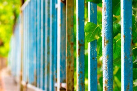 Premium Photo Close Up Of Rusty Metal Fence