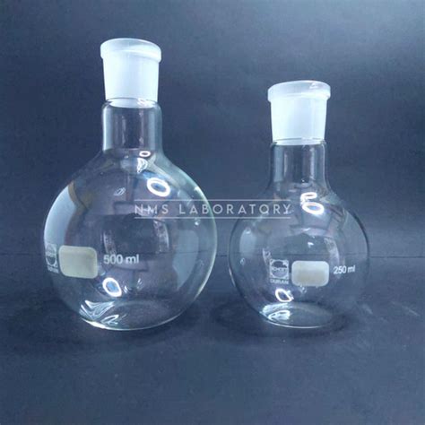 Jual Labu Didih Boiling Flask Flat Bottom Duran 250 Ml Kota Malang NMS LABORATORY Tokopedia