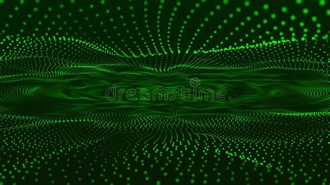 Trapcode Form Glowing Dots And Depf Of Field Abstract Technology Wave