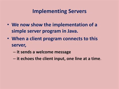 Ppt Client Server Programming In Java Powerpoint Presentation Free