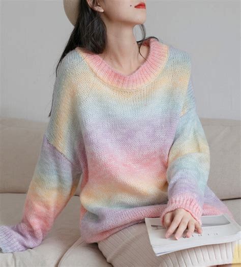 Sweet Rainbow Sweater Ivybycrafts