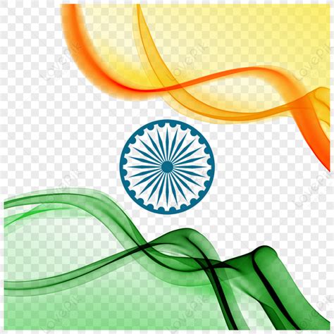 황금 그라데이션 인도 일러스트 국기 테두리파도벽지 Png 일러스트 무료 다운로드 Lovepik