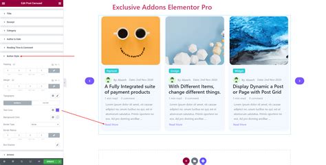 How To Configure Style Post Carousel Widget With Elementor