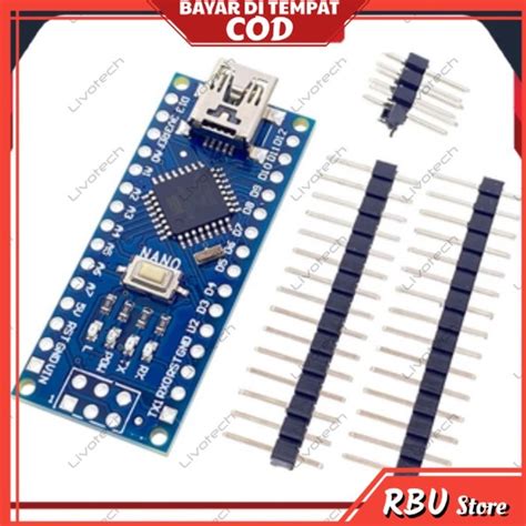 Jual Arduino Nano V3 Atmega328p Microcontroller 16mhz Ch340g 5v Usb N318 Shopee Indonesia