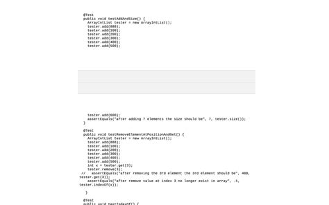 Solved Download The File Arrayintlisttestjava To Be Used