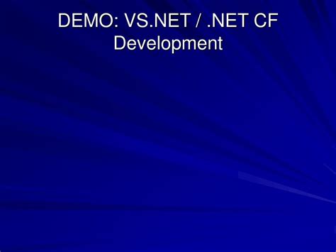 Ppt Net Compact Framework Development Powerpoint Presentation Free