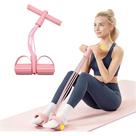 Qenashaing Pedal Resistance Band With Handle6 Tubes For All Weights