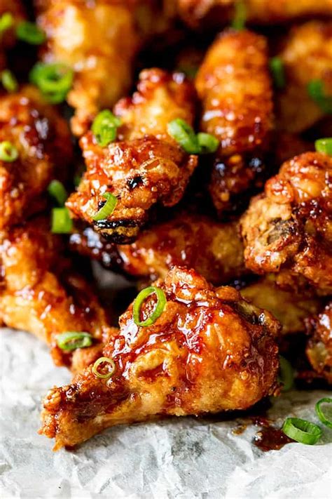 Sticky And Crispy Asian Chicken Wings Nickys Kitchen Sanctuary