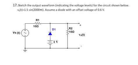 Solved Half Wave Rectifier With Both Sinusoidal And Chegg
