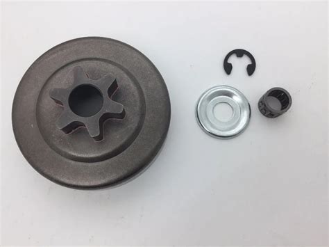 3 8 6T Clutch Drum Sprocket Washer E Clip Kit For STIHL Chainsaw 017