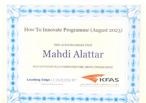 Mahdi Alattar On Linkedin I Have Successfully Attended “how To
