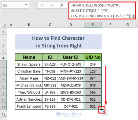 How To Find Character In String From Right In Excel Easy Methods