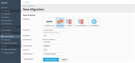 Performing A Cpanel To Plesk Migration Ans Documentation